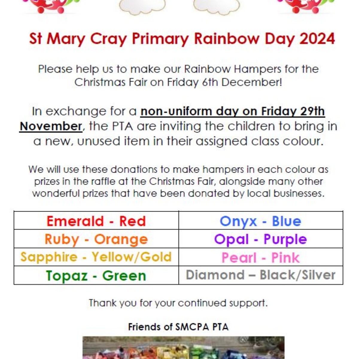 St Mary Cray Primary Academy - Rainbow Own Clothes Day - Friday 29th ...